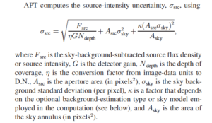 Features / Functions – Aperture Photometry Tool
