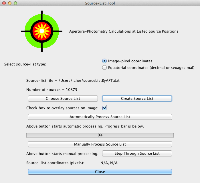 Features / Functions – Aperture Photometry Tool